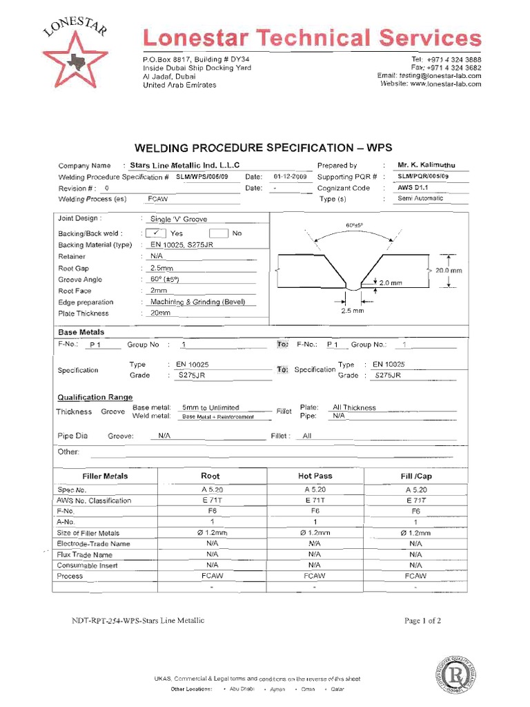 Wps Example | PDF | Joining | Metalworking