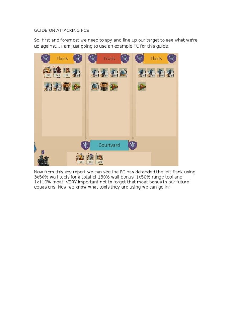 Attacking Strategies for Goodgame Empire | PDF