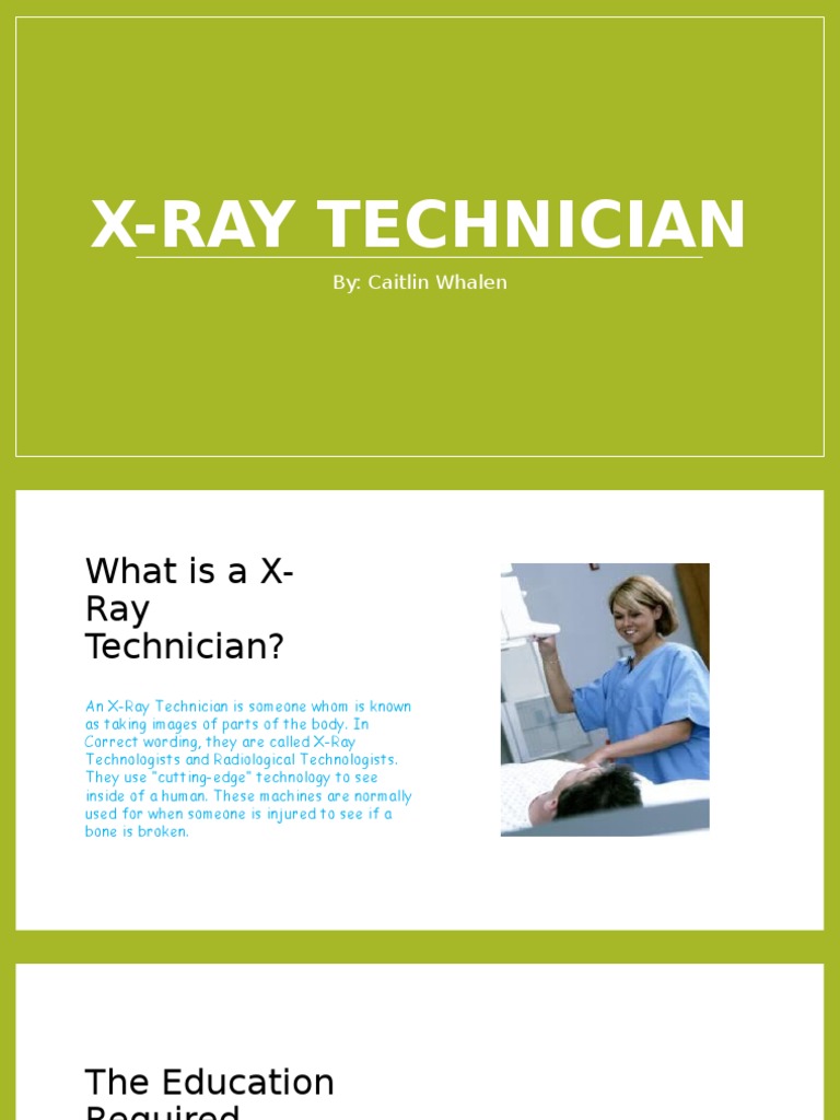 X-Ray Technician Job Overview | PDF