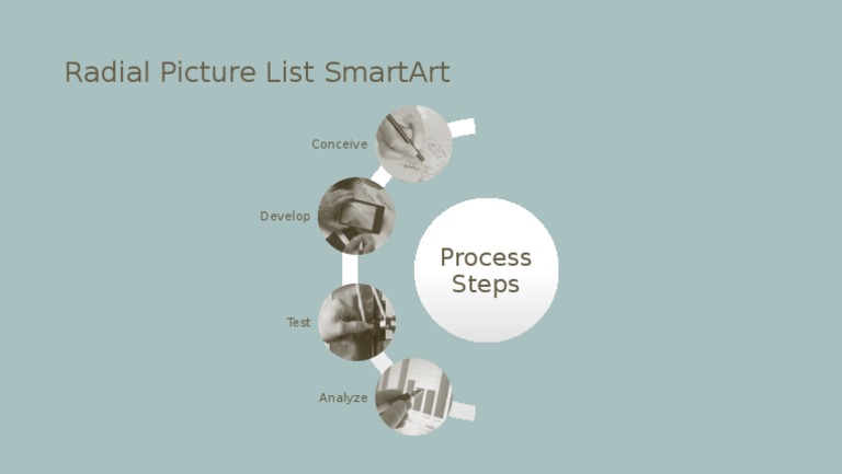 Radial Picthature List SmartArt | PDF