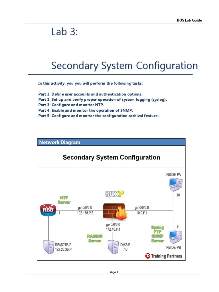 IJOS Lab Guide - Lab3.Ready | PDF | Login | Radius