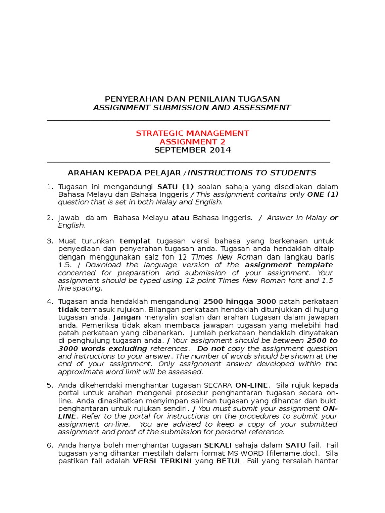 BBPS4103 Strategic Management 2 | PDF | Swot Analysis | Strategic Management