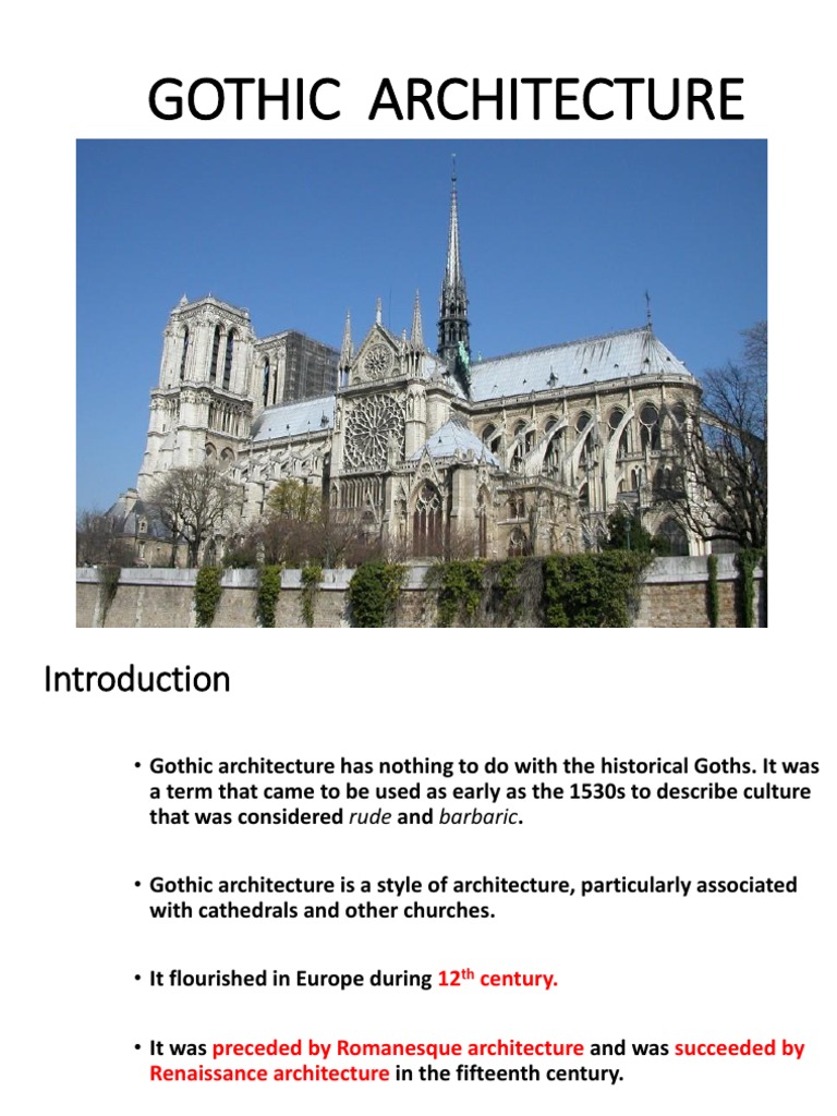 01 A - Gothic Architecture | PDF | Gothic Architecture | Vault (Architecture)