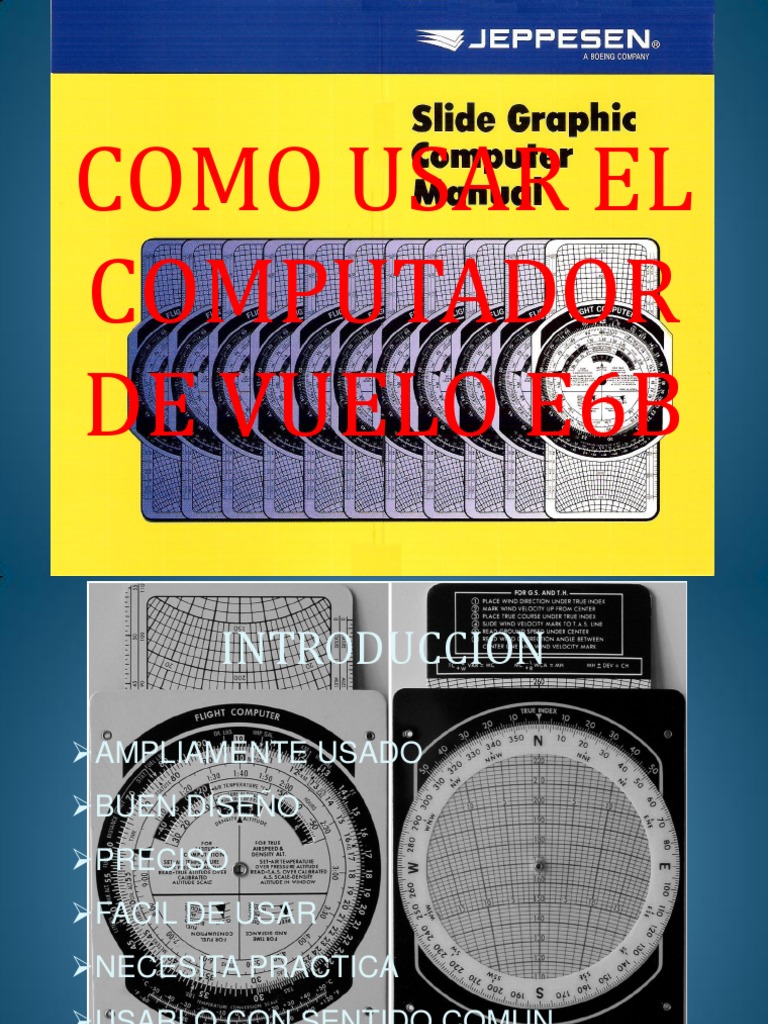Tema 5 COMO USAR EL COMPUTADOR DE VUELO E6B PDF | PDF | Azimut | Naturaleza