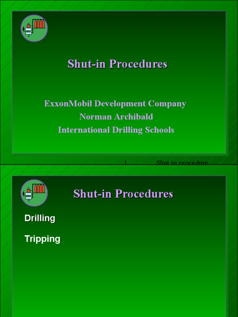 03 Shut-In Procedure | Download Free PDF | Casing (Borehole ...