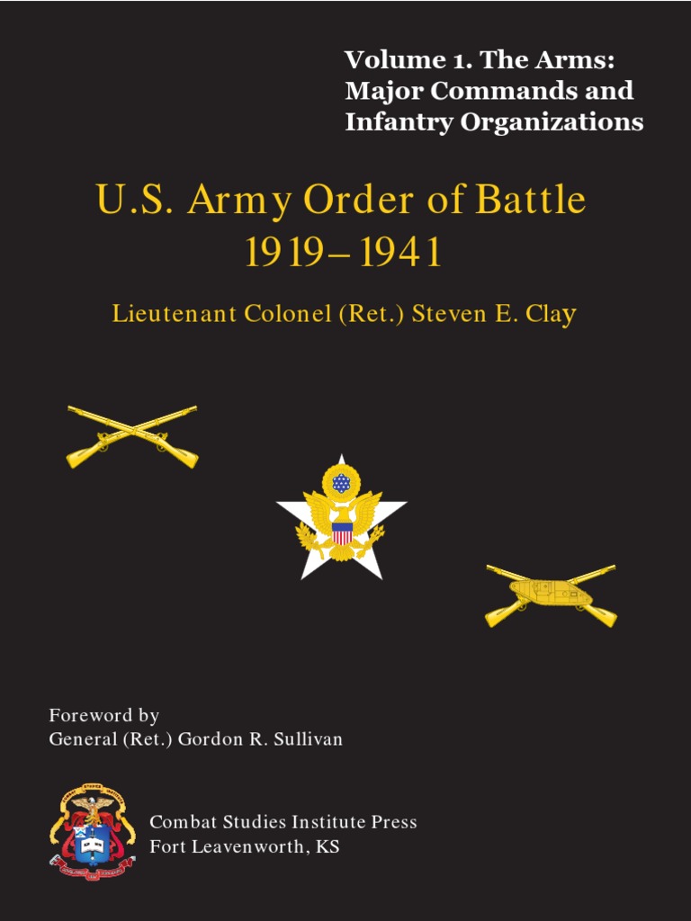 US Army Order of Battle 1919-1941 | PDF | Regiment | Brigade