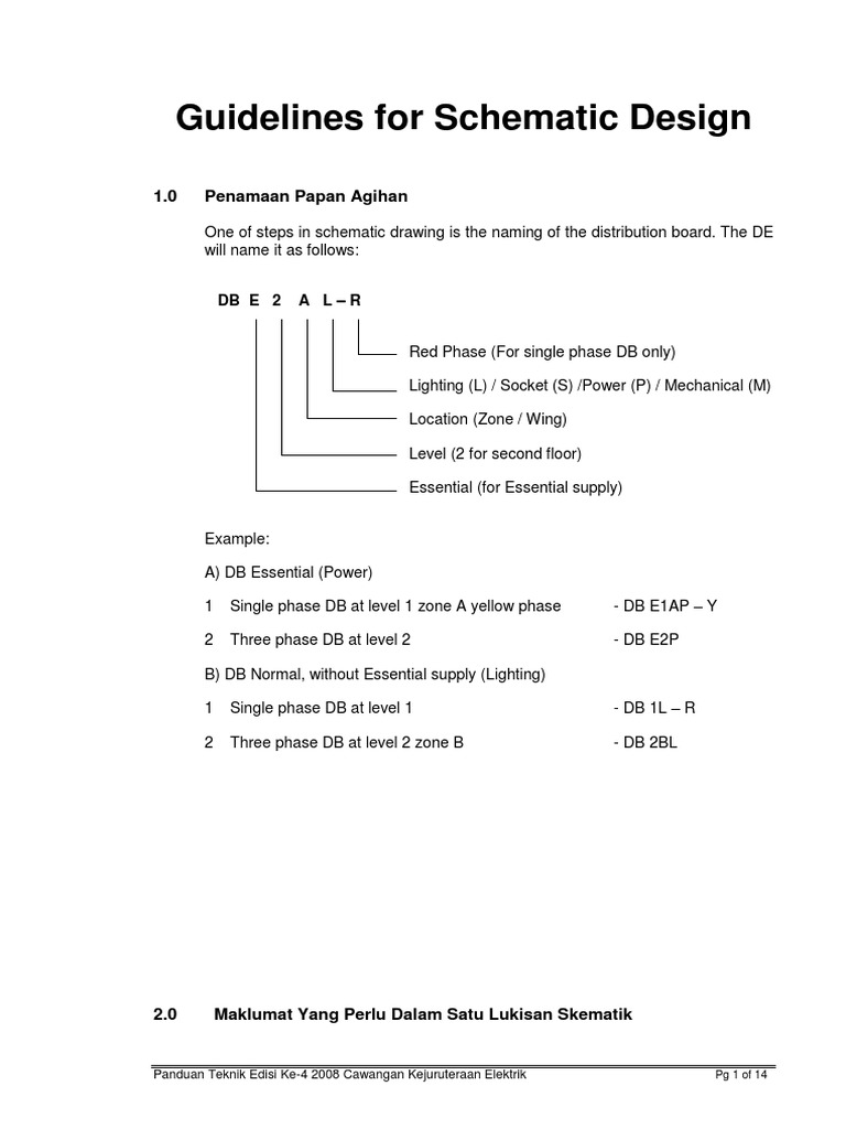Guidelines For Schematic Design | PDF