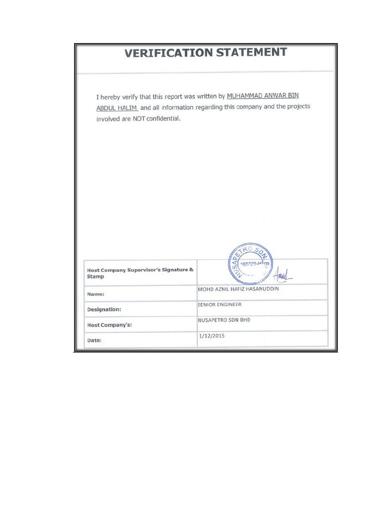 UTP Student Industrial Report | PDF | Filtration | Occupational Safety ...