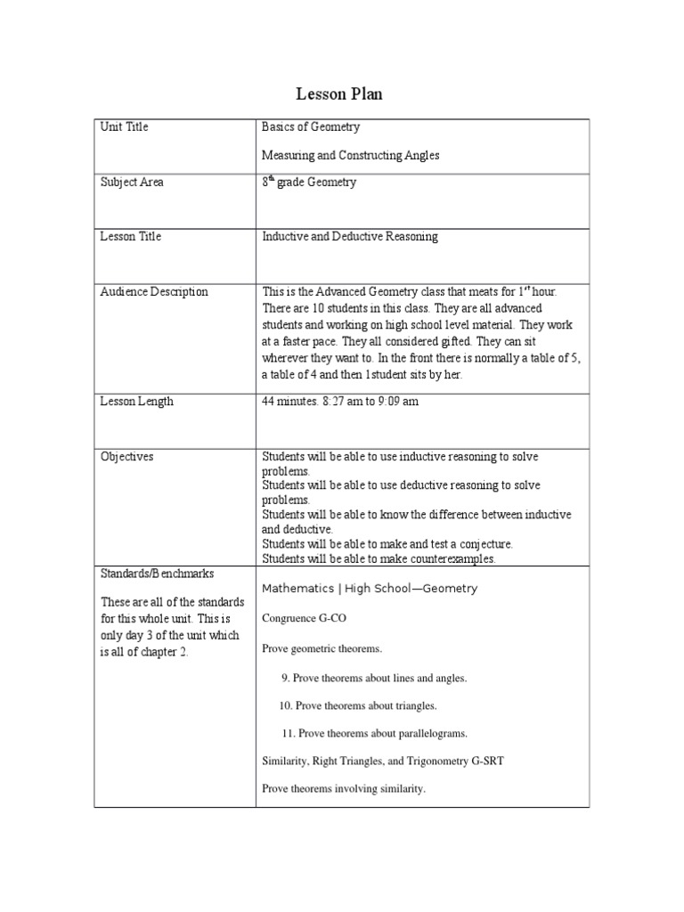 Testing Conjectures in Geometry | PDF | Deductive Reasoning | Conjecture