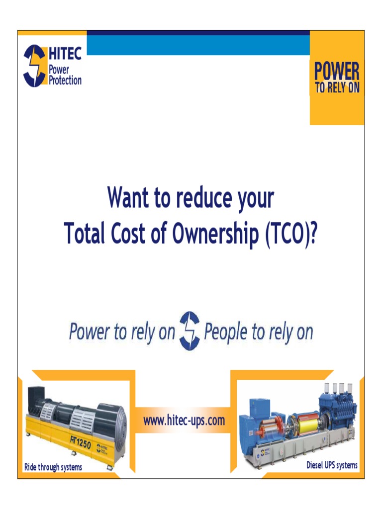 Want To Reduce Your Total Cost of Ownership (TCO) ? | PDF | Technology ...