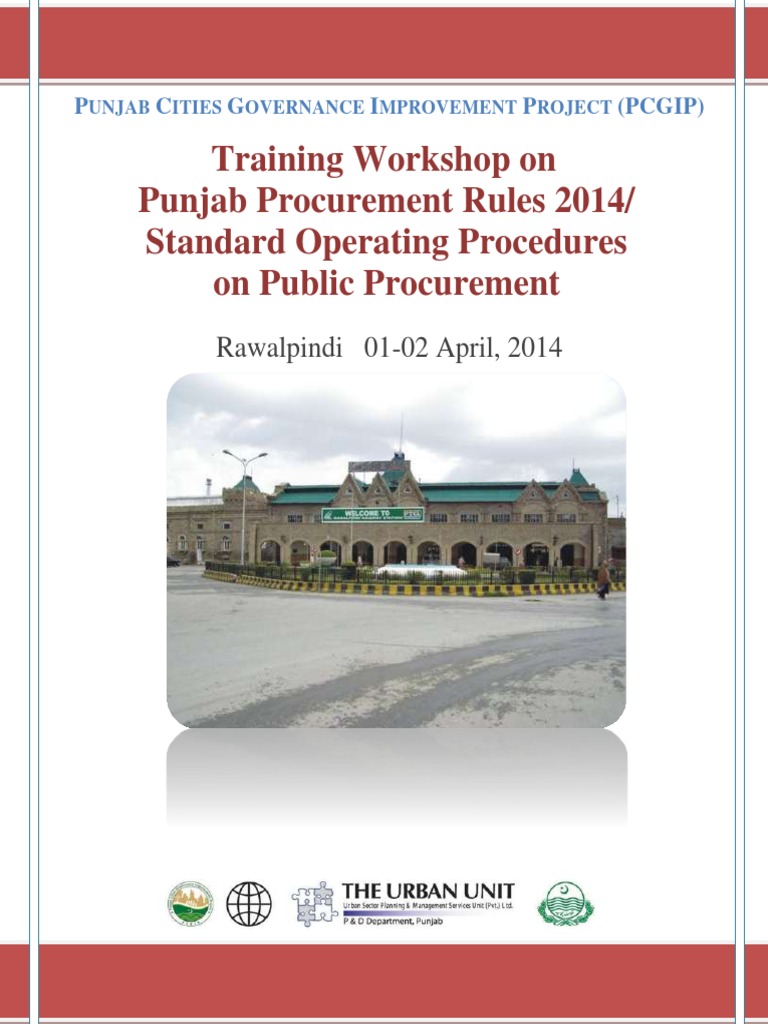 Report of PPRA 2014 Workshop-Rawalpindi PDF | PDF | Procurement ...