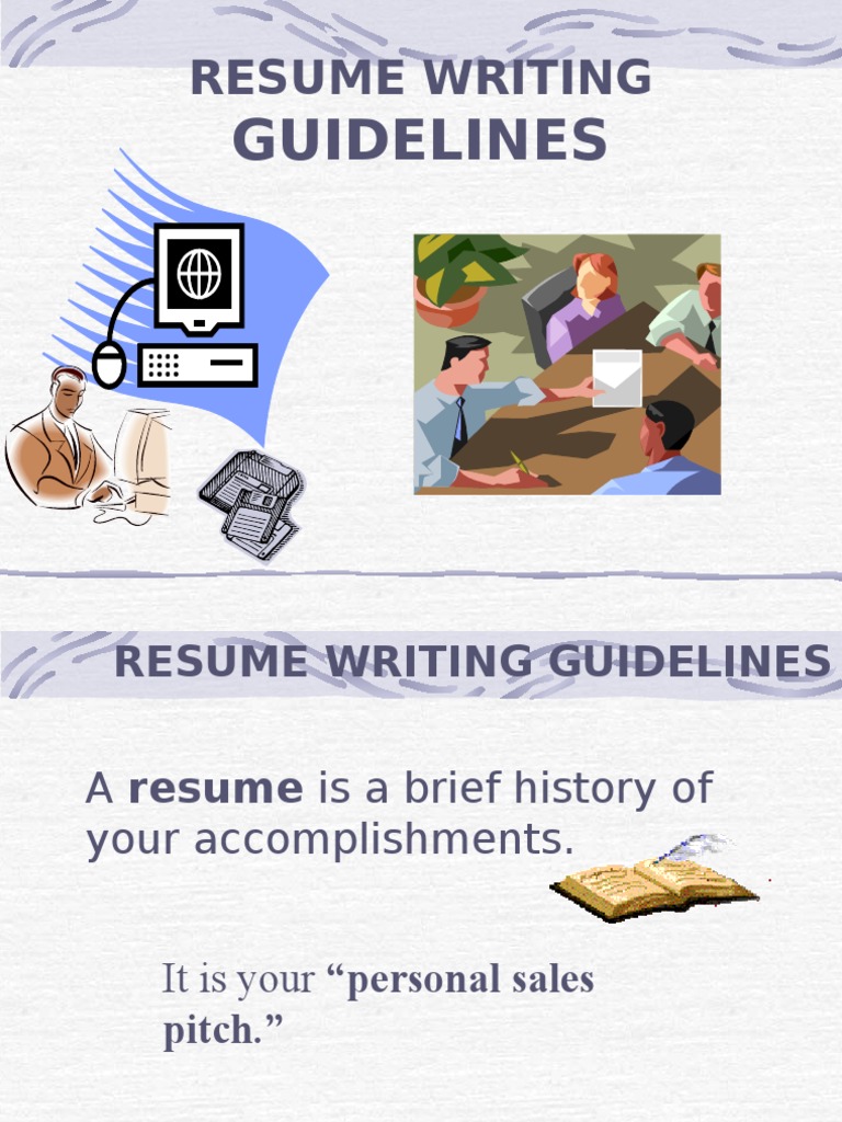Resume Writing Guidelines and Tips | PDF | Résumé | Employment