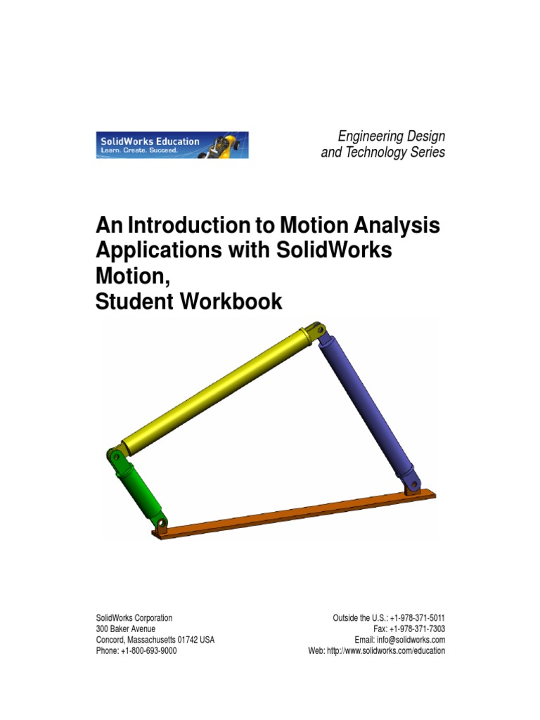 SolidWorks Motion Simulation Student Workbook ENG | PDF | Structural ...