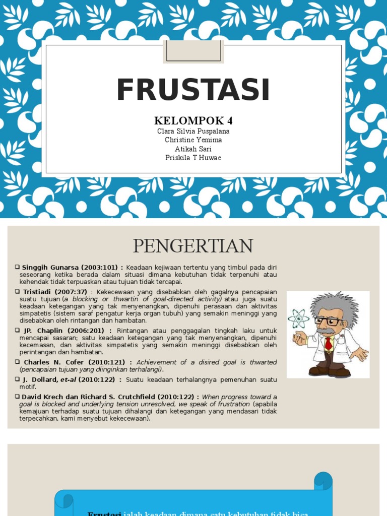 Memahami Frustrasi dan Mekanisme Pertahanan | PDF | Pengembangan Diri