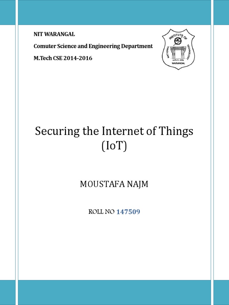 Securing The Internet of Things IoT | PDF | Internet Of Things ...