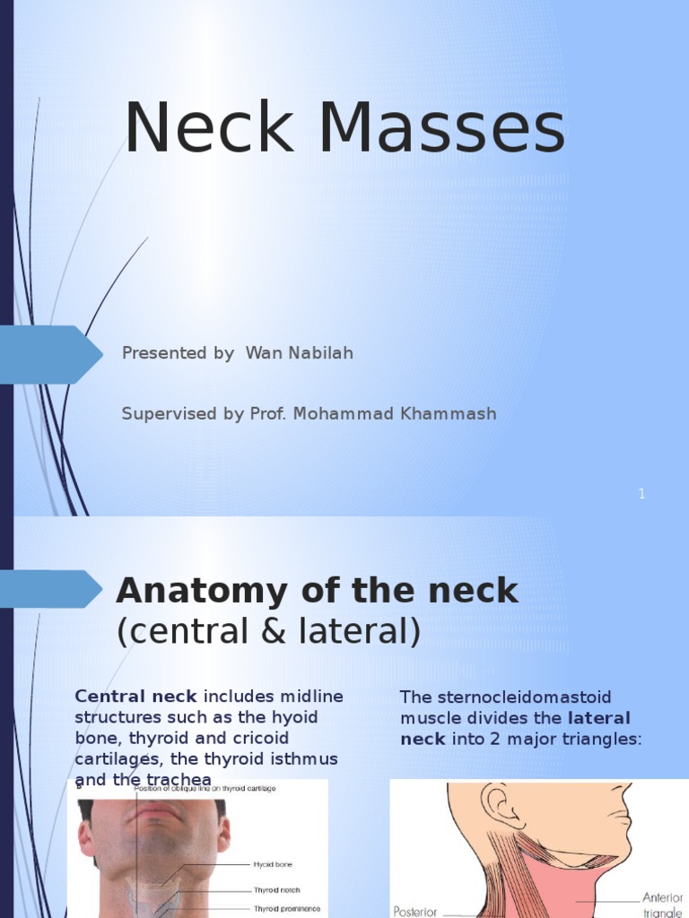 11 - Part1.Neck Masses | PDF | Human Anatomy | Medicine