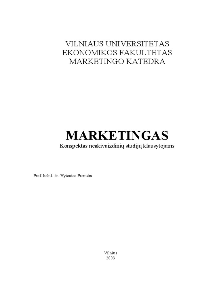 Marketingas | PDF