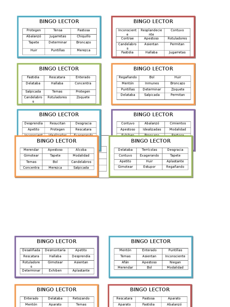 Bingo Lector | PDF
