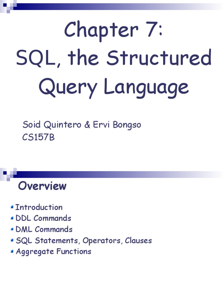 SQL Presentation-1
