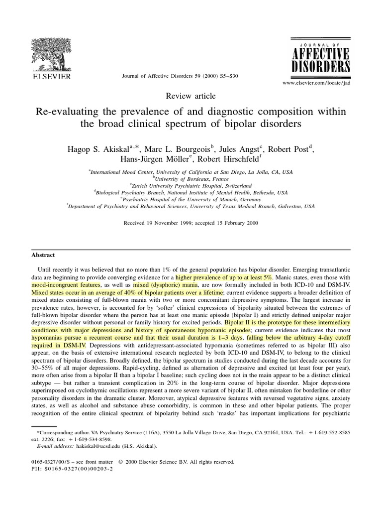Bipolar Spectrum | PDF | Bipolar Disorder | Spectrum Disorder
