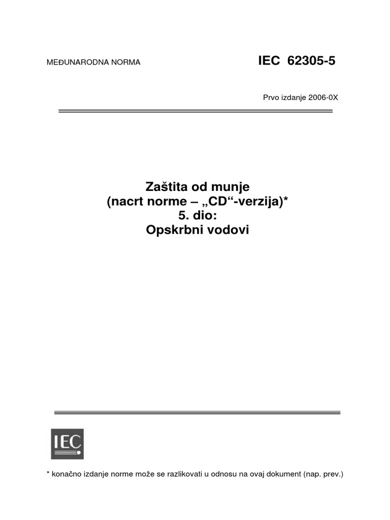 Iec 62305-5 | PDF