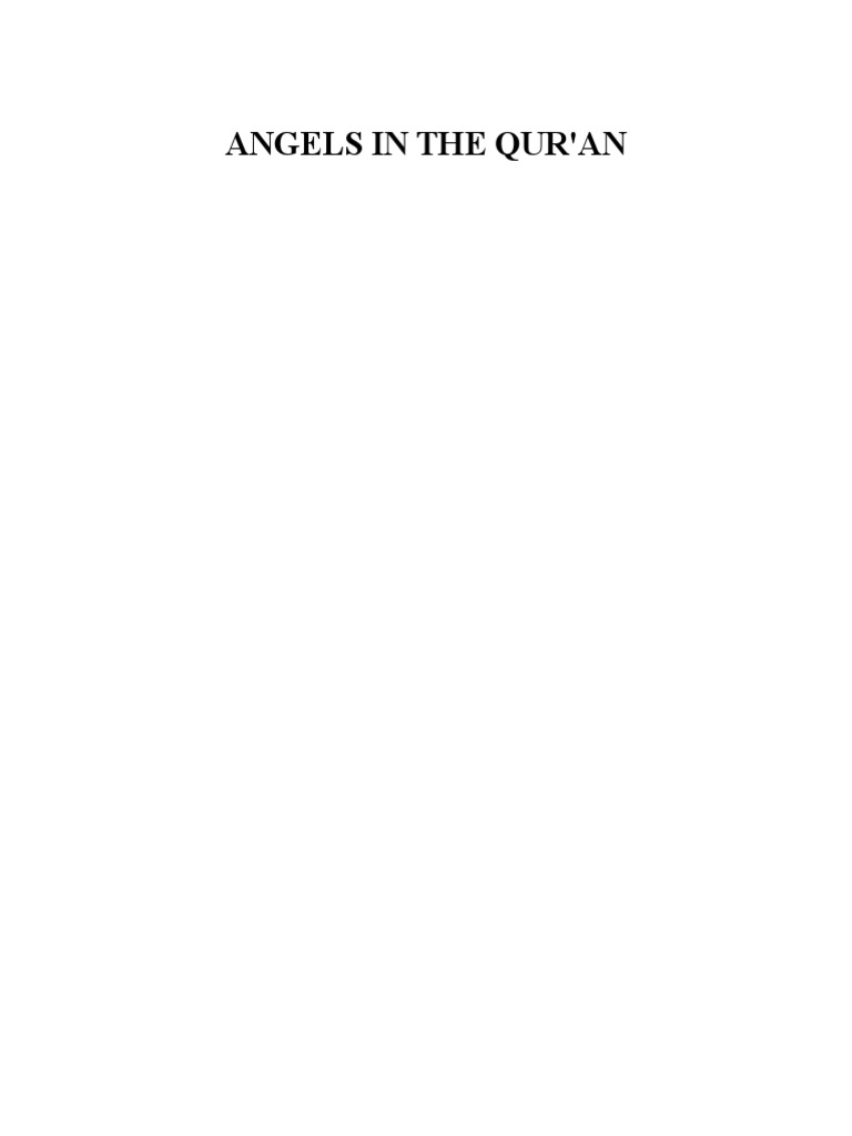 Angels in The Quran | PDF