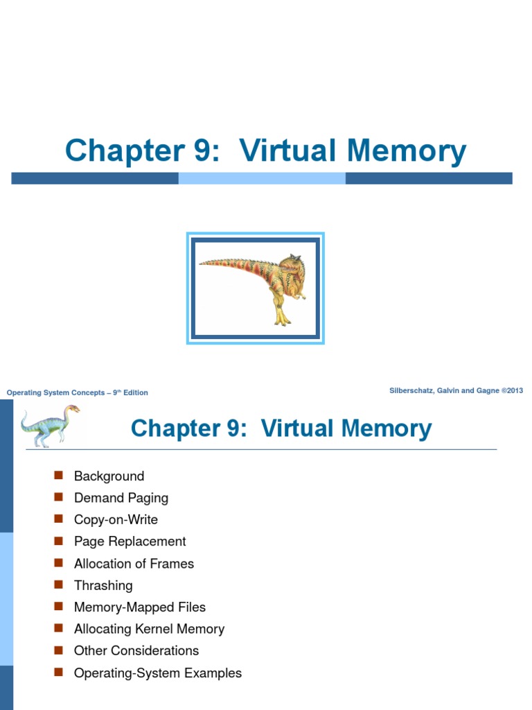 Chapter 9: Virtual Memory: Silberschatz, Galvin and Gagne ©2013 ...