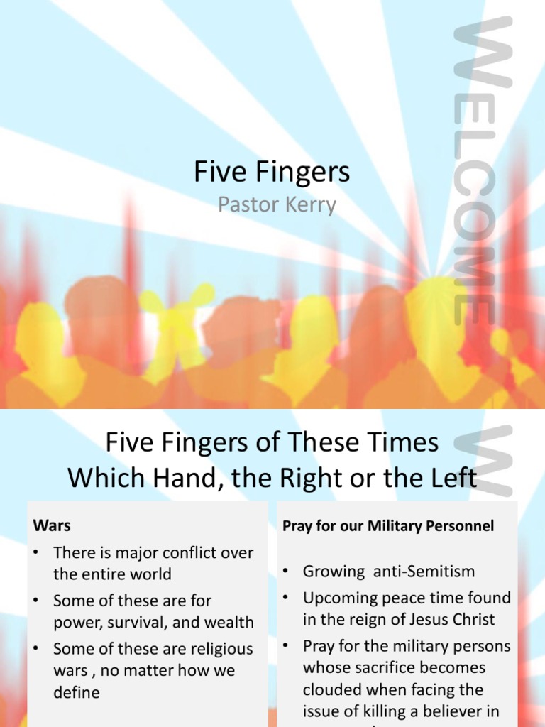 Five Fingers of These Times: A Call to Action | PDF | Prayer | Religion ...