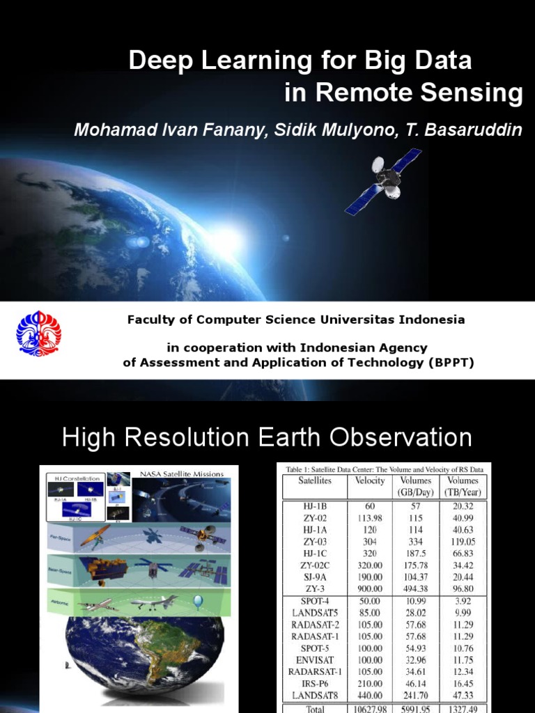 Remote Sense Big Data Analytics | PDF | Big Data | Remote Sensing