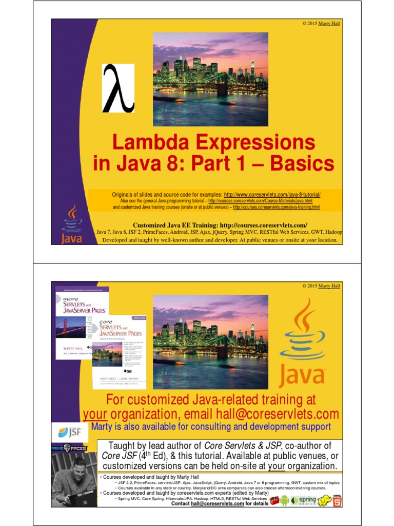 13 Java 8 Lambda Expressions Part 1 Pdf Pdf Anonymous Function Method Computer Programming