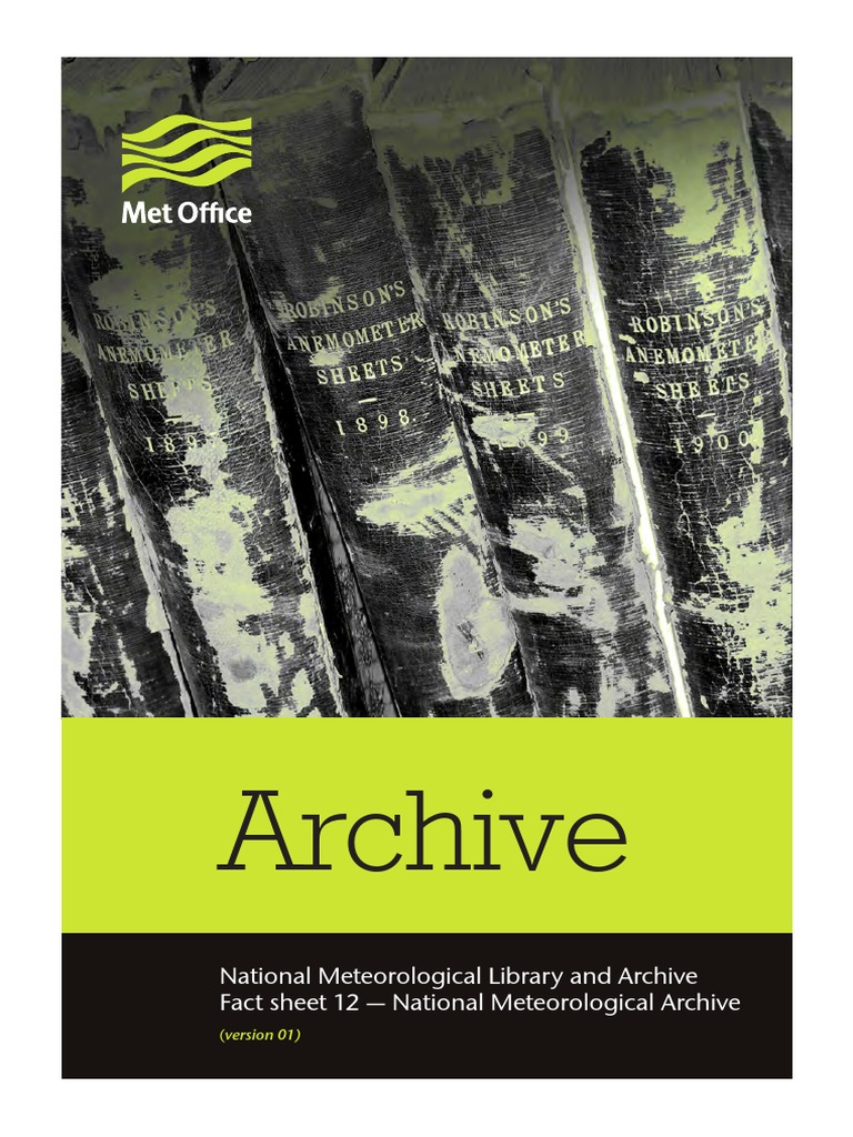 National Meteorological Library Fact Sheet 12 | PDF | Weather ...