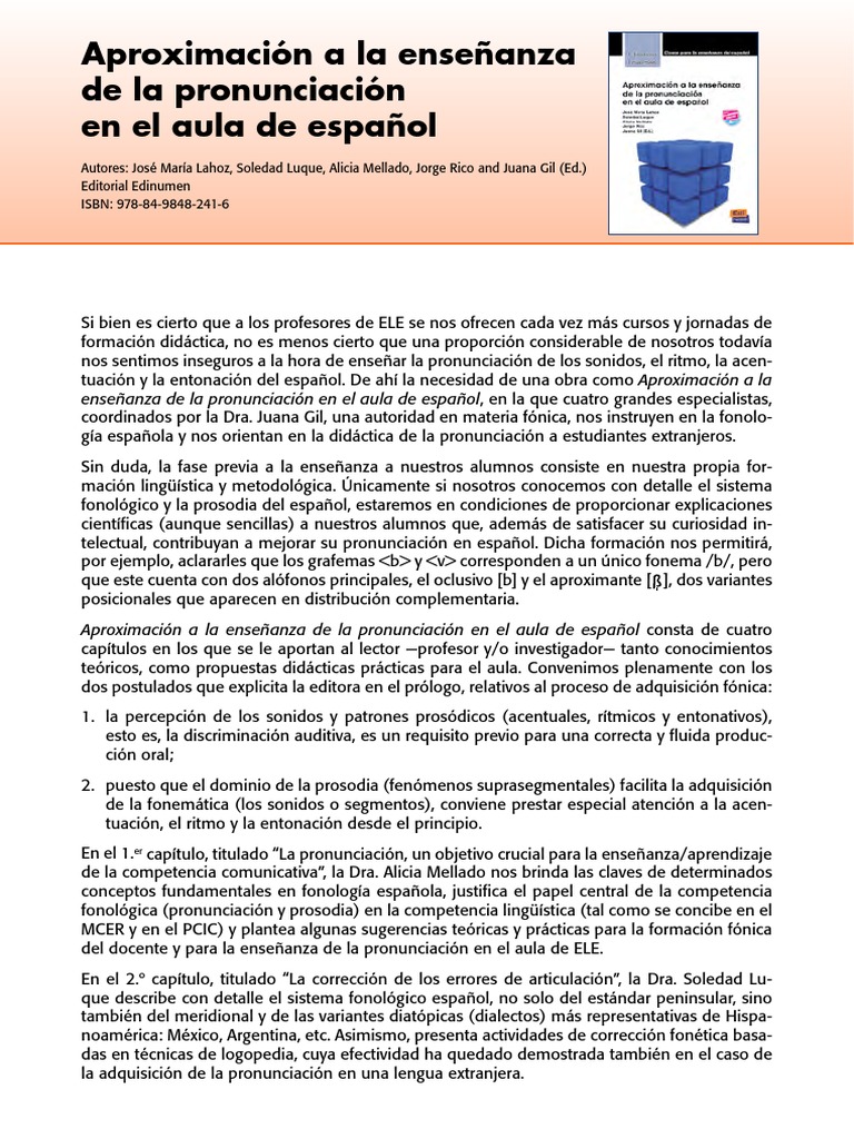 Guía práctica para la enseñanza efectiva de la pronunciación del ...