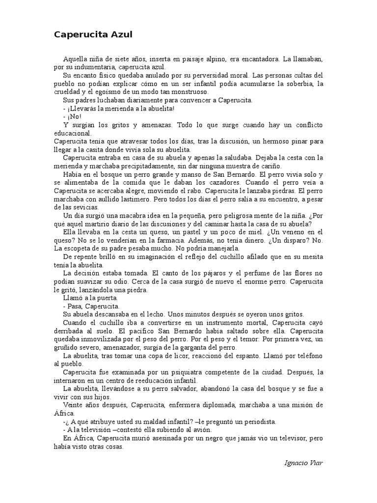 Caperucita Azul | PDF | Ocio