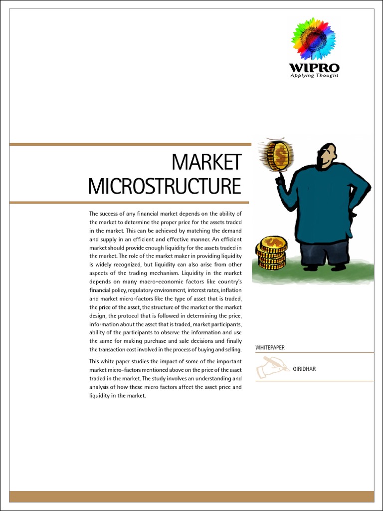 Market Microstructure Pdf Pdf Order Exchange Market Liquidity