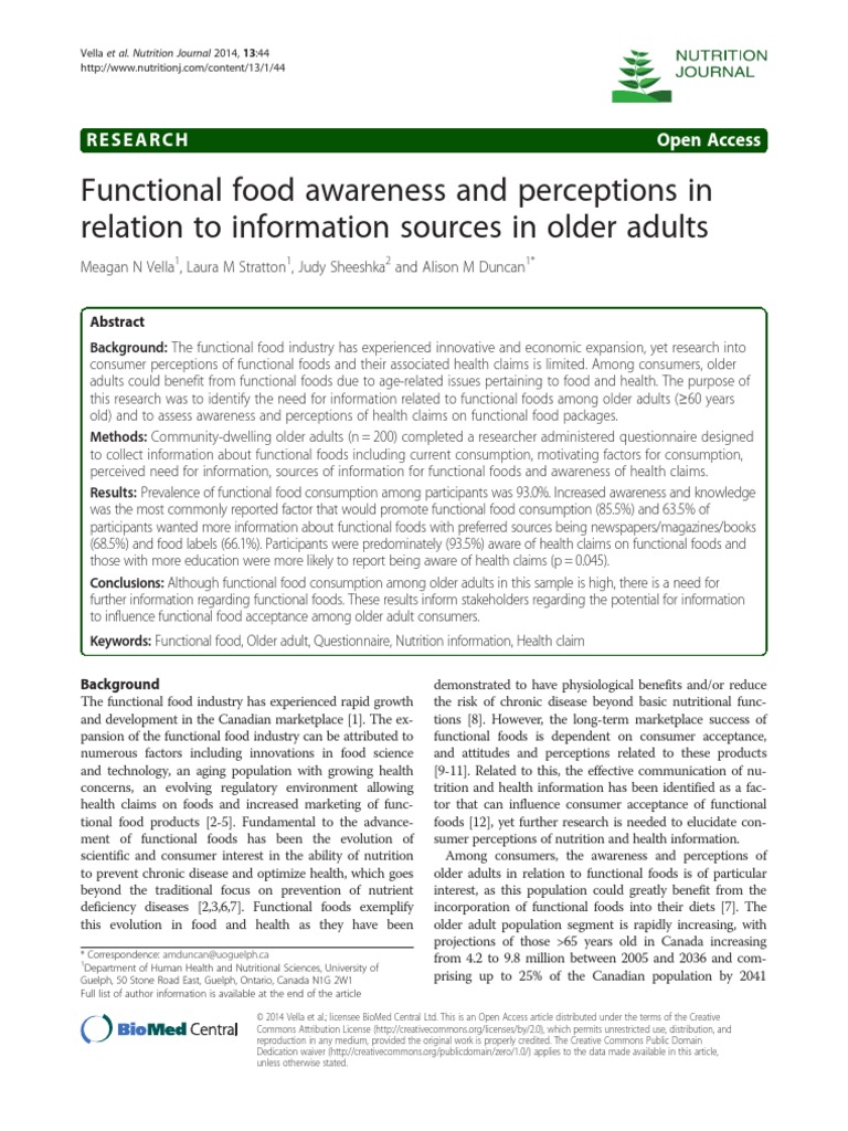 Functional Food | PDF | Nutrition Facts Label | Nutrition