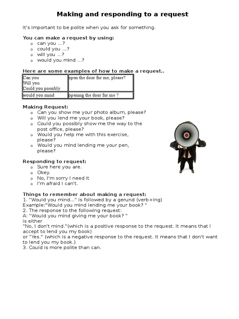 3AM Making and Responding To A Request | PDF