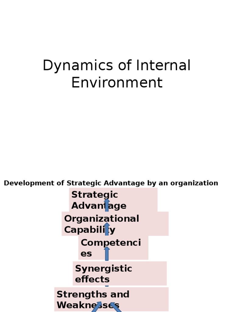 Dynamics of Internal Environment in Strategic Management | PDF ...