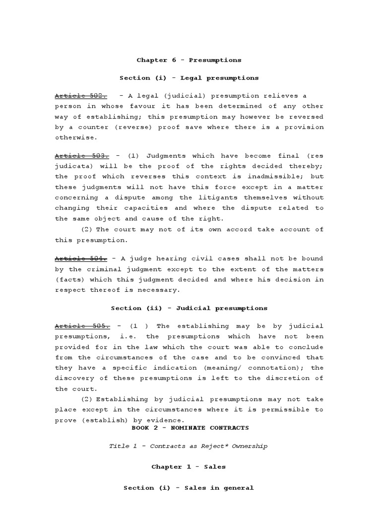 Iraq Civil Code Part-3 of 4 | PDF | Evidence (Law) | Judgment (Law)