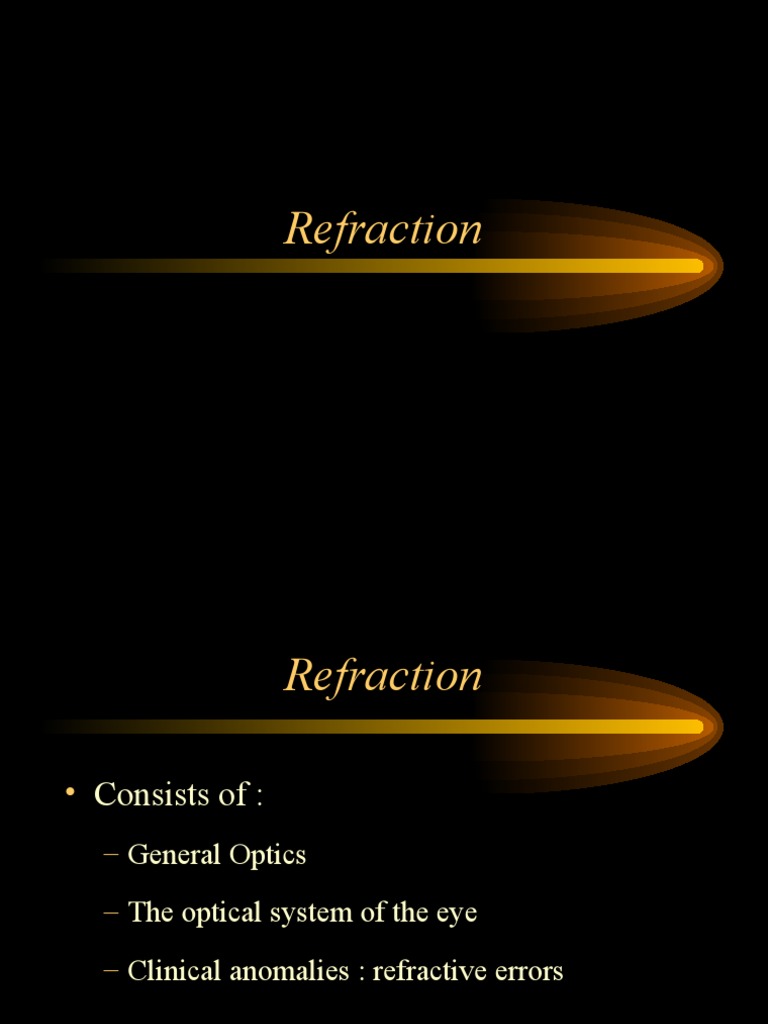 12-REFRAKSI | Eye | Optics