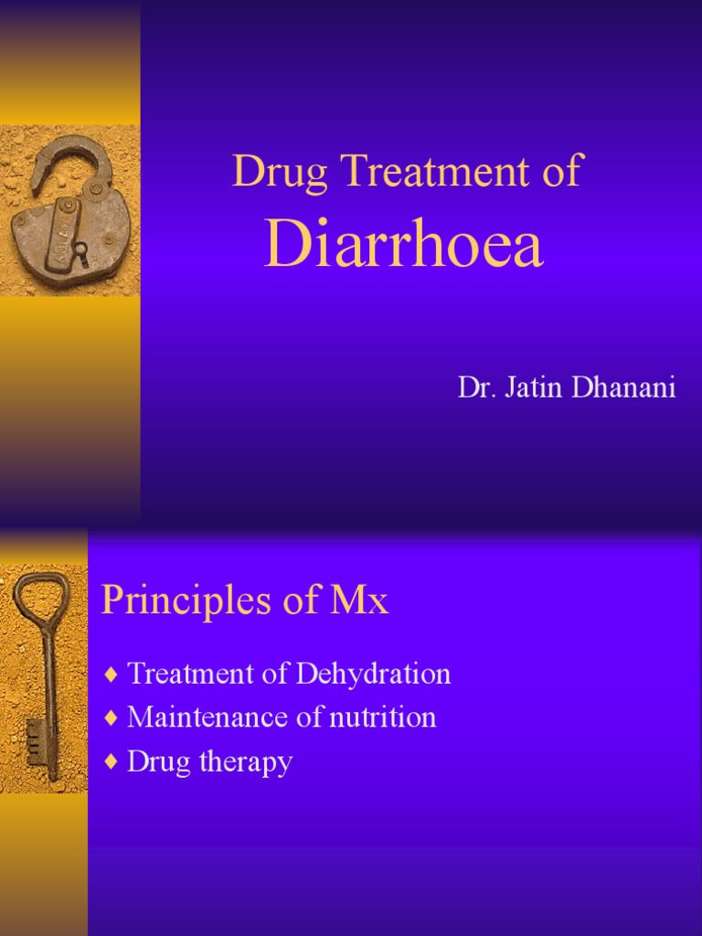 Drug Treatment of Diarrhoea | PDF | Diarrhea | Inflammatory Bowel Disease