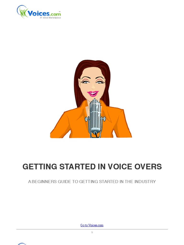 Getting Started in Voice Overs | PDF | Macintosh | Microphone