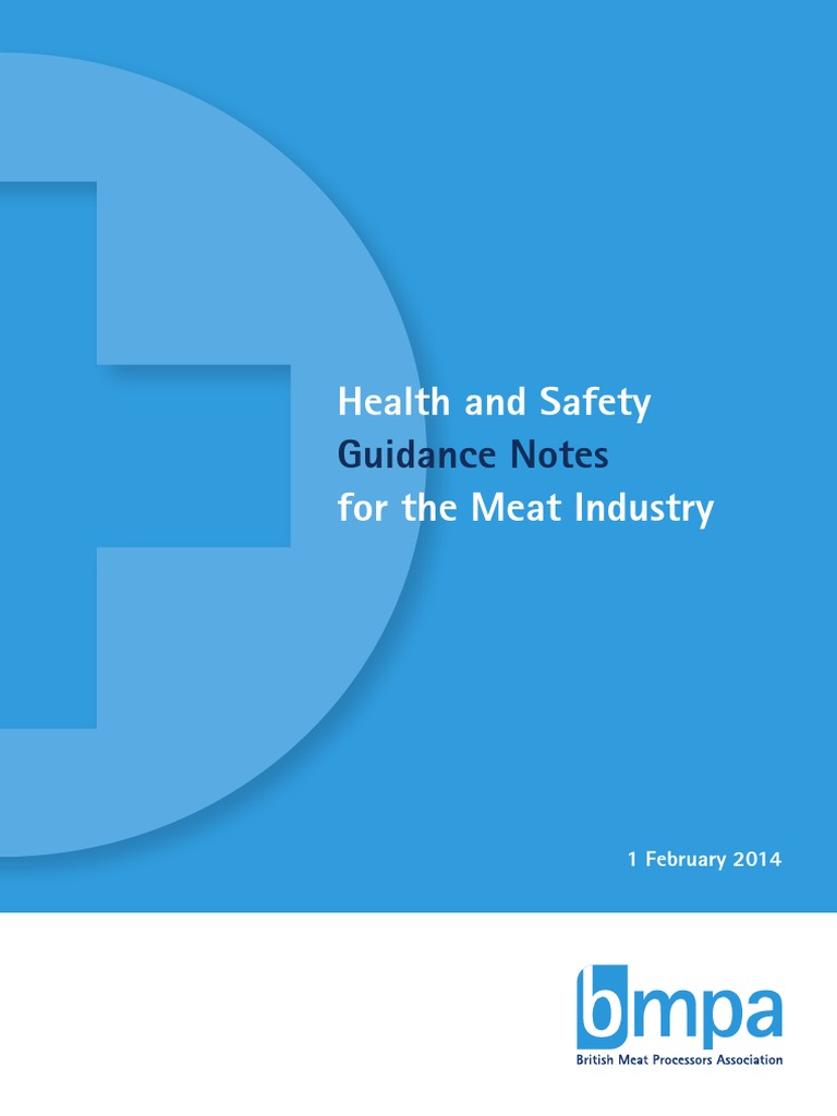 Health and Safety Guidance Notes For The Meat Industry | PDF ...