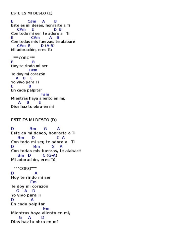 Este Es Mi Deseo | PDF