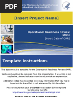 Operational Readiness Assessment ORA Template With Instructions | PDF ...