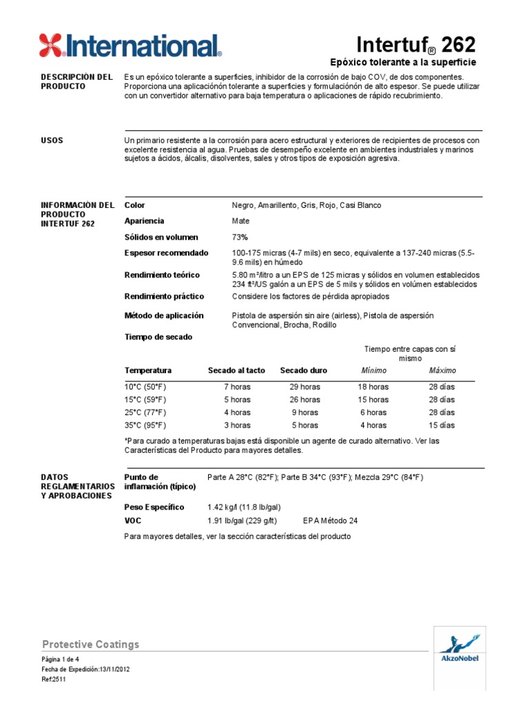 Intertuf 262 | PDF | Agua | Red mundial