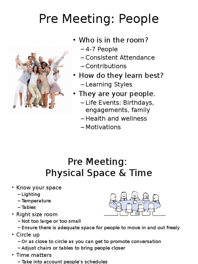 Pre Meeting | PDF