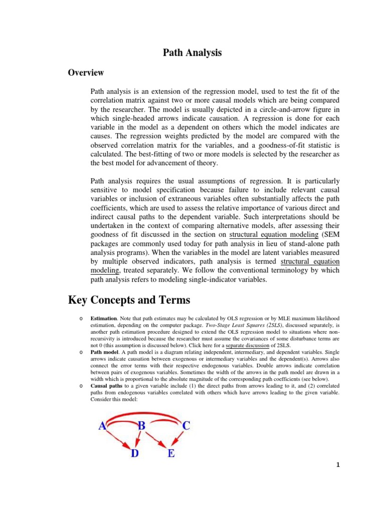 Path Analysis | PDF | Structural Equation Modeling | Endogeneity (Econometrics)