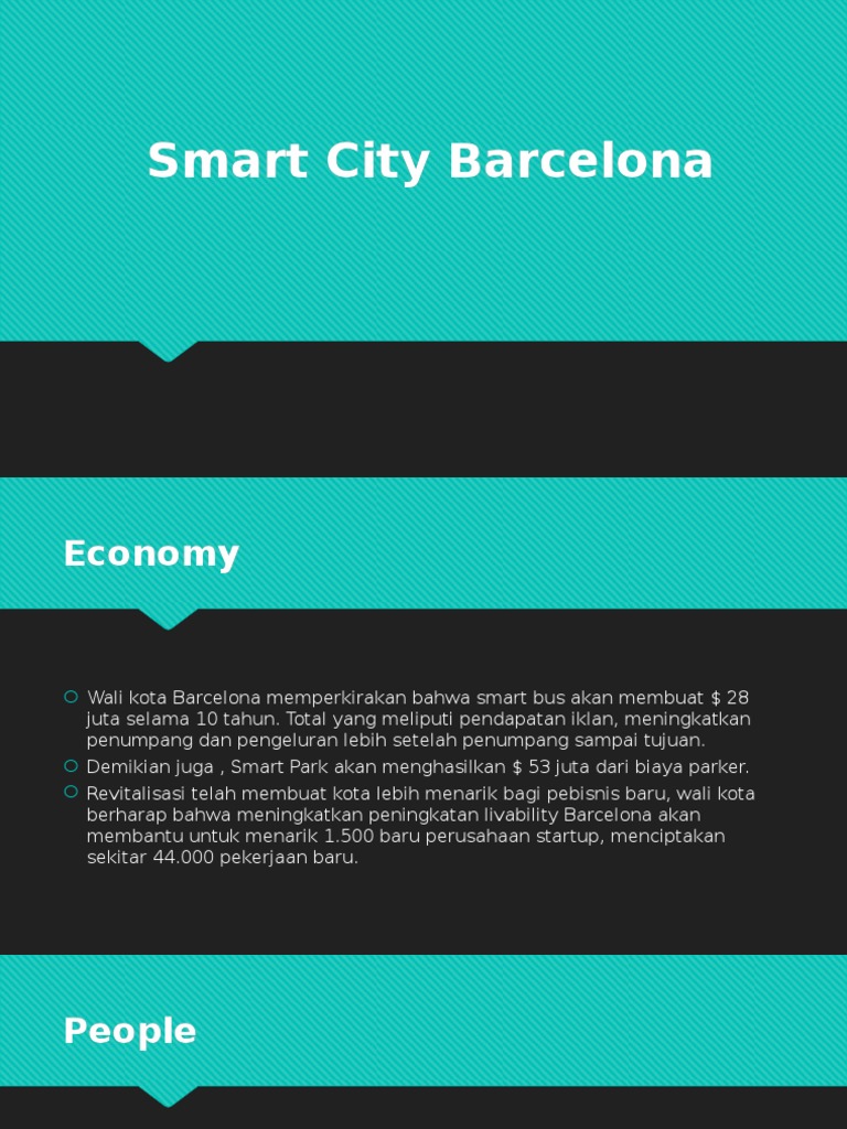 Contoh Smart City Di Barcelona | PDF