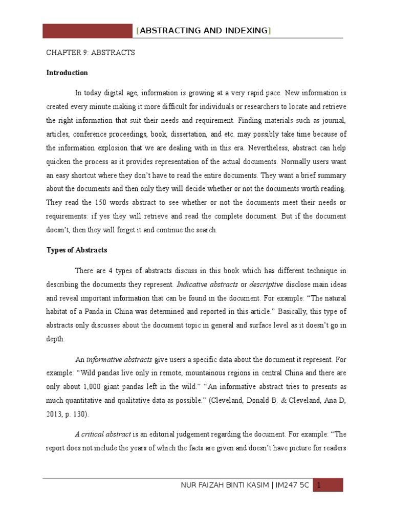Introduction To Abstracting | PDF | Abstract (Summary) | Document