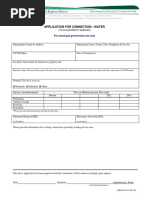 Application Form For Water Connection | PDF | Civil Law (Common Law ...